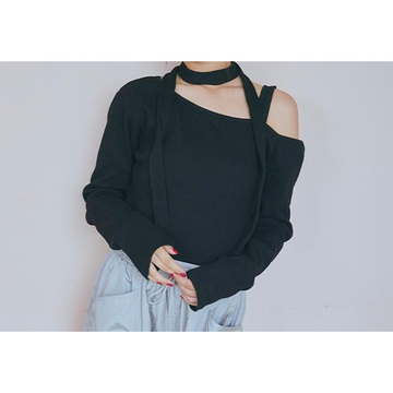 Lovetoxic【DHOLIC】蝴蝶结长款T恤_Lovetoxic气质女装T恤_豌豆公主